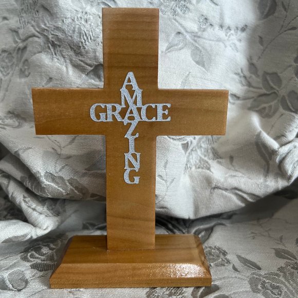 Hand Crafted | Accents | Amazing Grace Cross | Poshmark